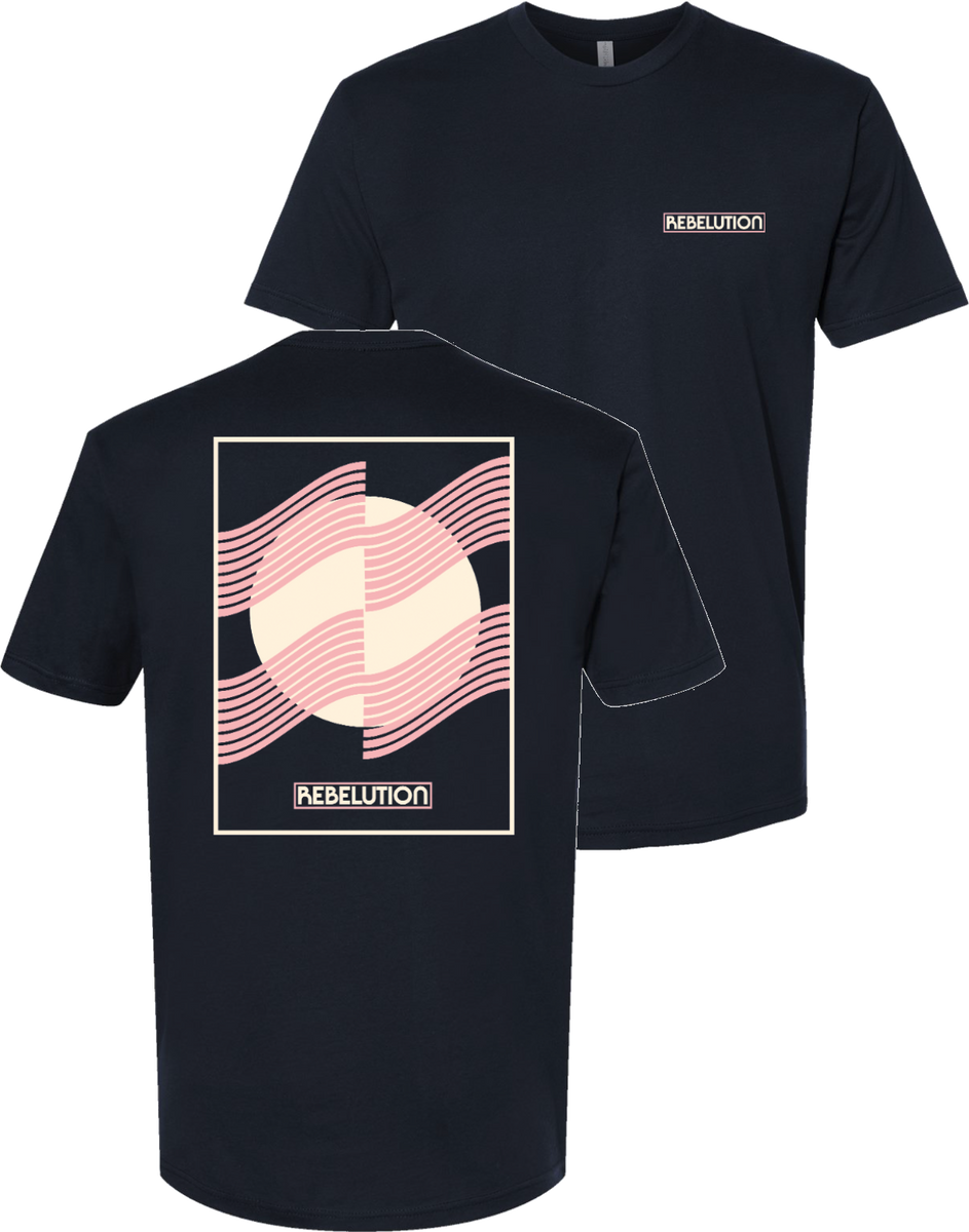Retro Wave Tee (Navy) – The Rebelution Store