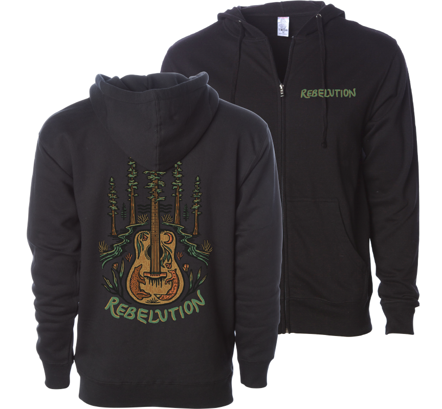 Guitar Zip Hoodie (Black) – The Rebelution Store
