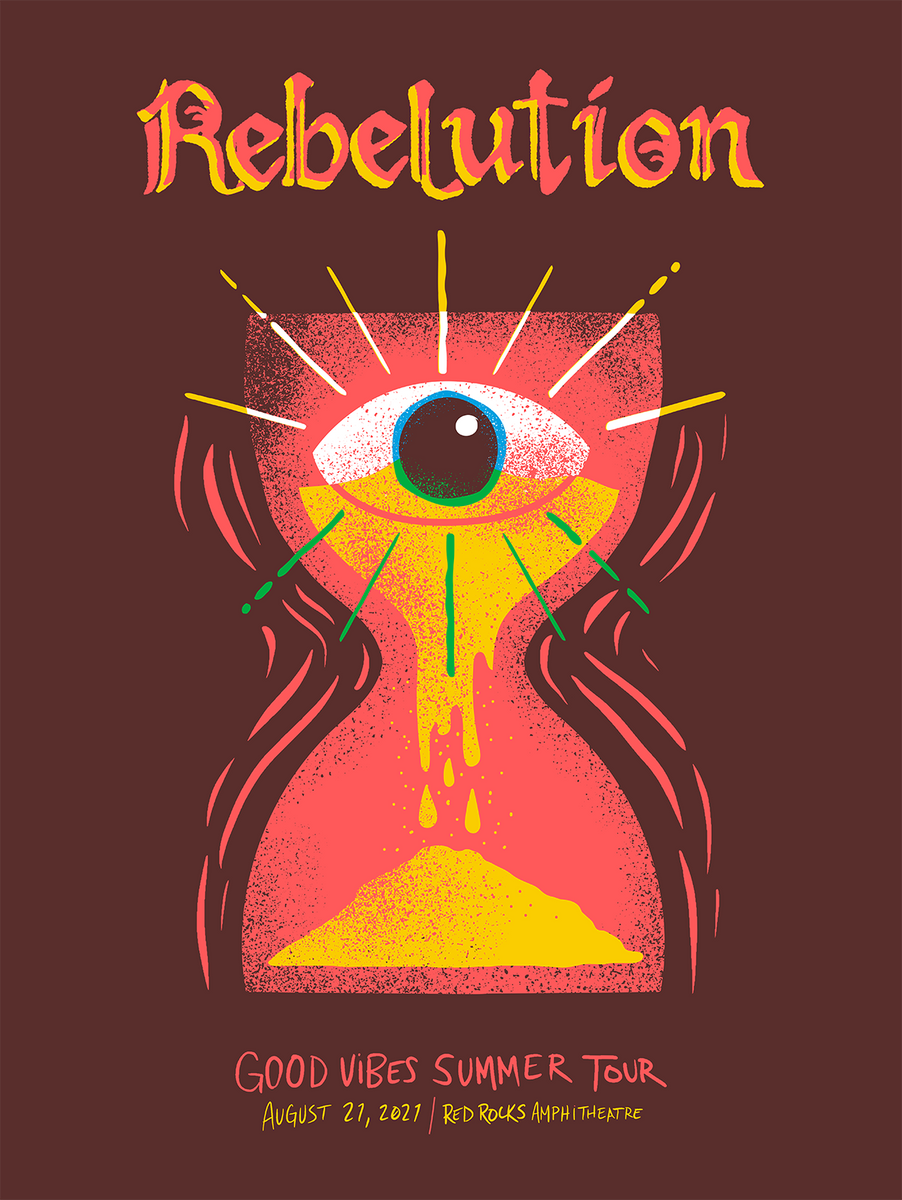 Red Rocks - August 21, 2021 Event Poster – The Rebelution Store
